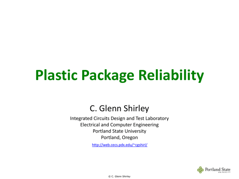 Plastic Package Reliability