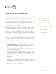 ARCH101 - Overview of Qlik Sense Product Architecture