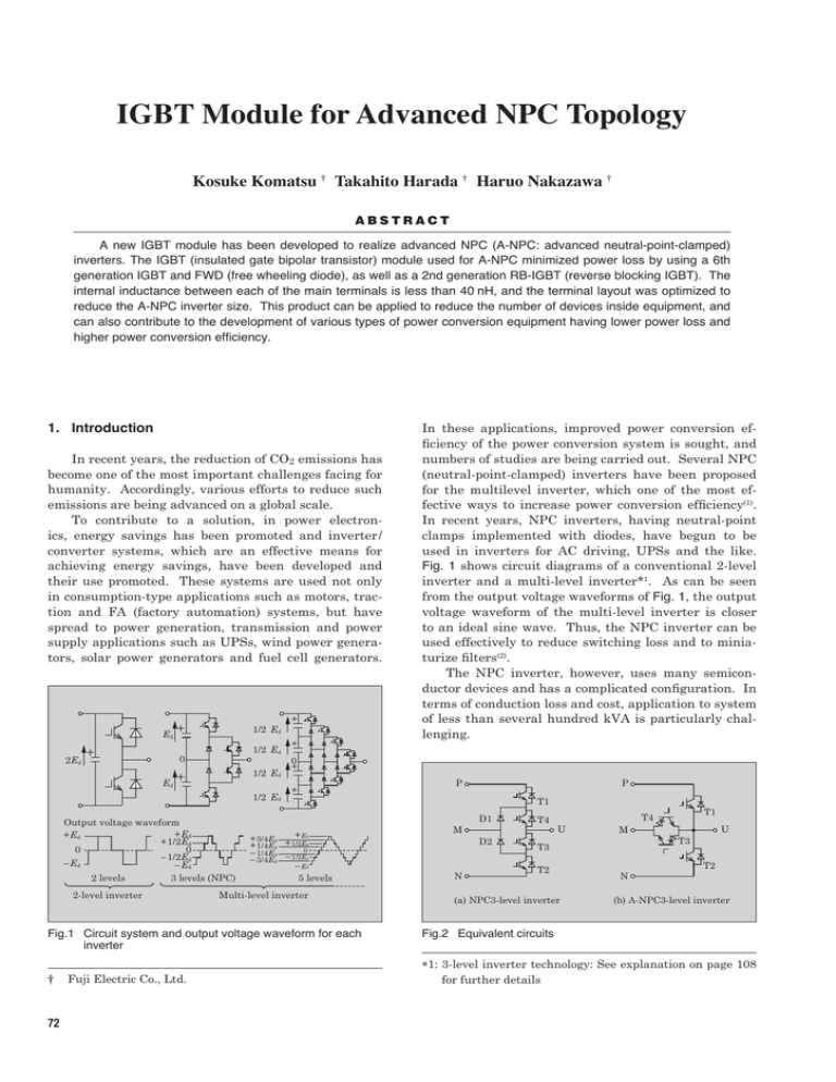 IGBT Module for Advanced NPC Topology