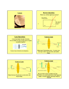 Convex Lenses Practice Worksheet