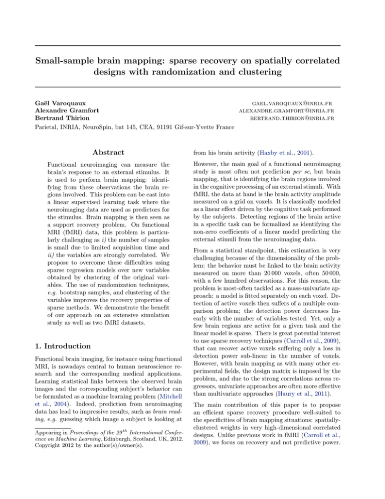 Small-sample brain mapping