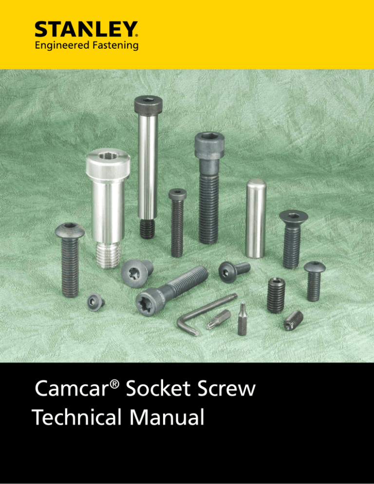 Camcar Socket Screws Technical Manual