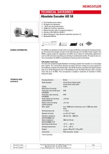 TECHNICAL DATASHEET Absolute Encoders AD 36