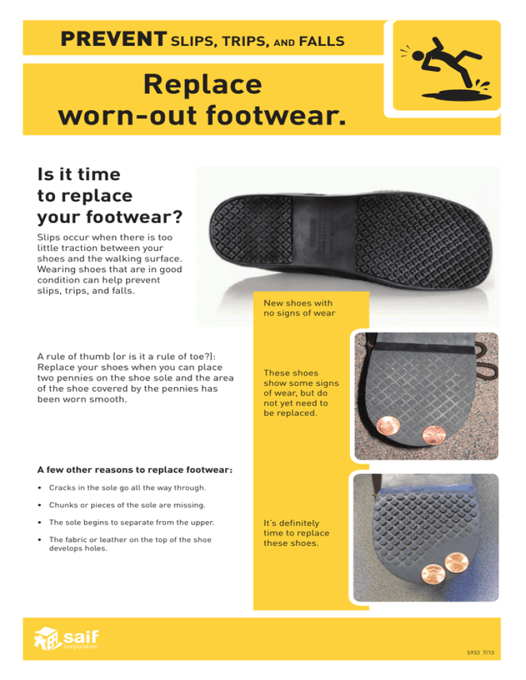 Replace worn-out footwear
