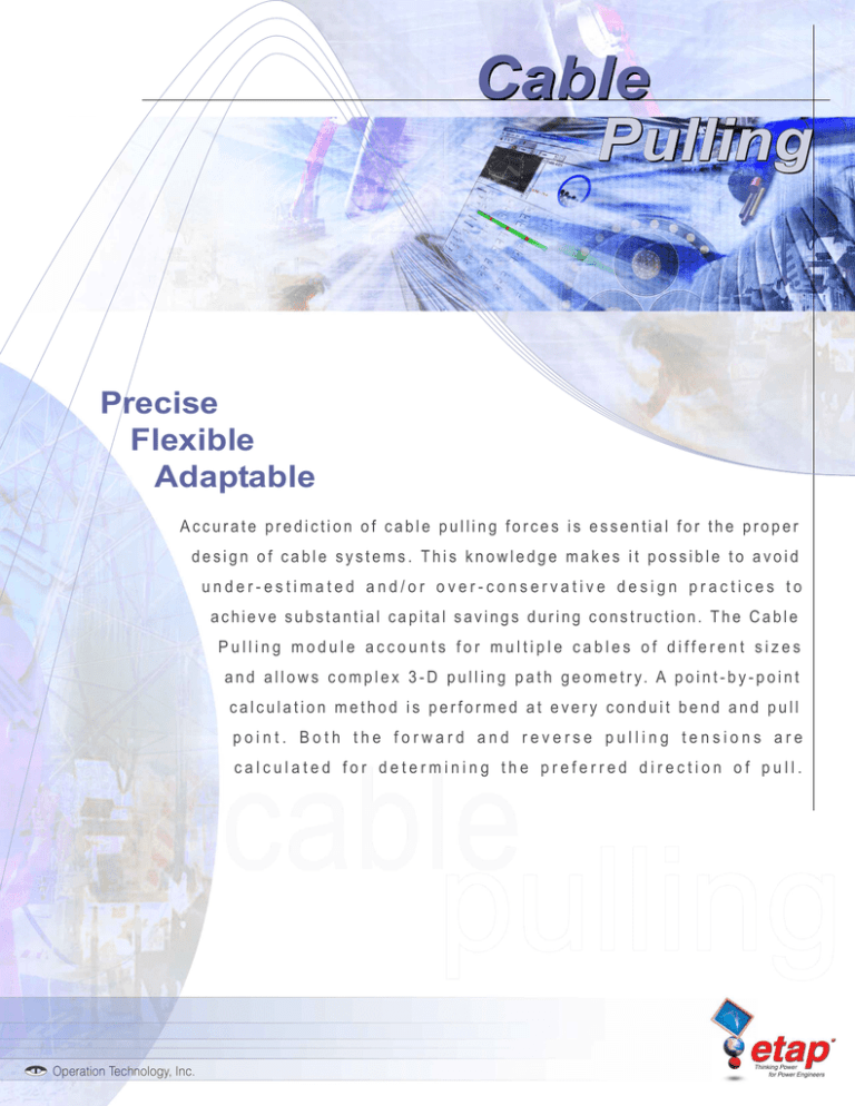ETAP Cable Pulling Module: Design & Analysis Software