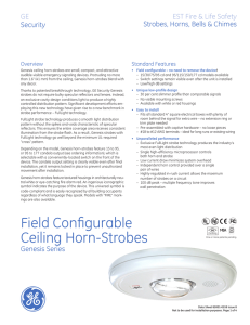 Ceiling horn-strobes..