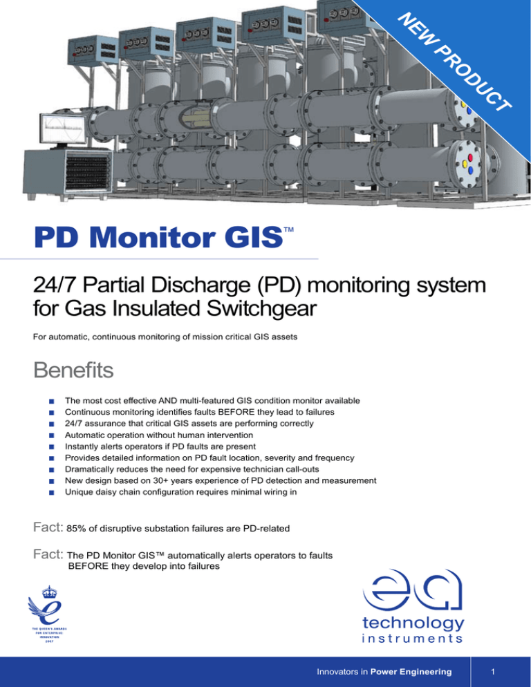 PD Monitor GIS - HV Diagnostic Services specialises in Nationwide