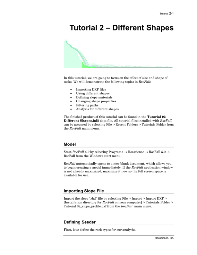 RocFall Tutorial: Different Rock Shapes & Slope Analysis