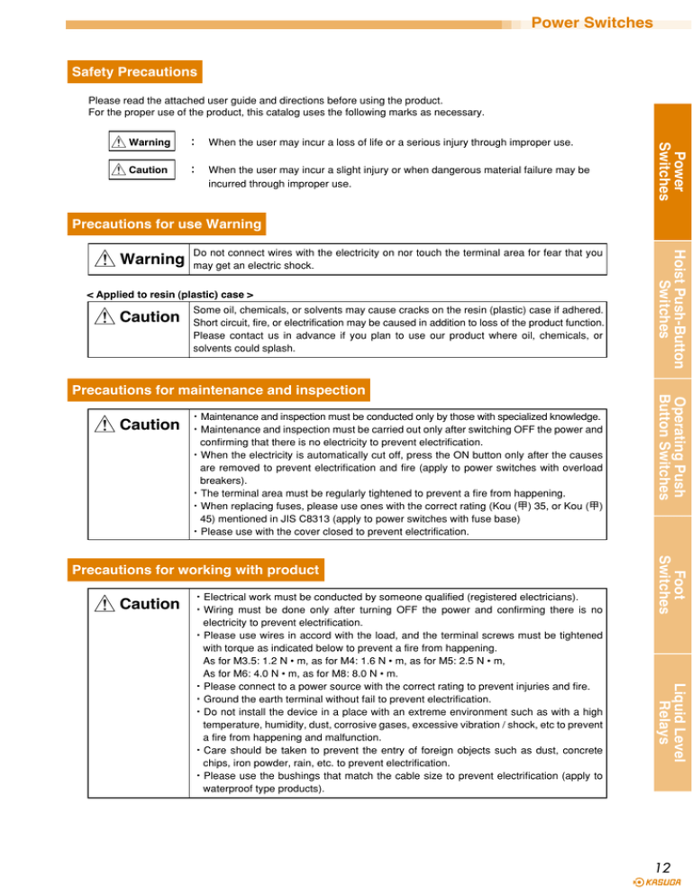 Warning Caution Caution Caution