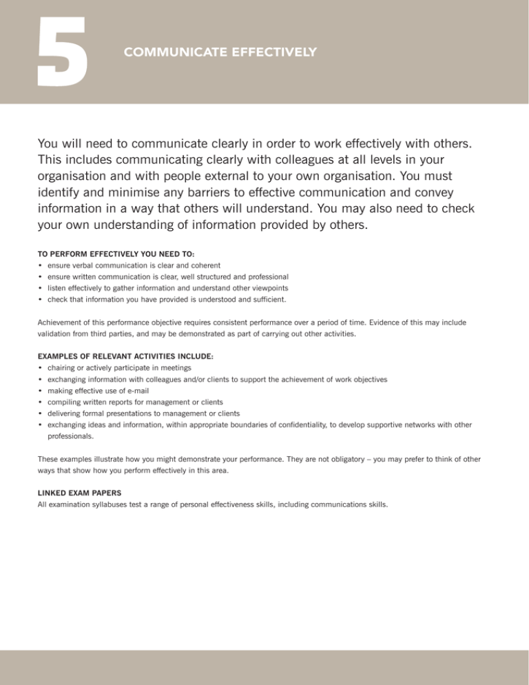 Effective Communication Skills Training Material