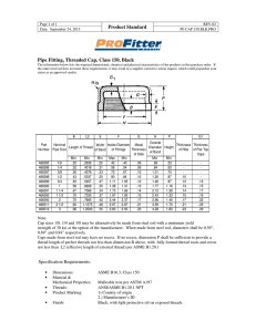 ASME B1.20.1: Pipe Threads, General Purpose (Inch) Standard