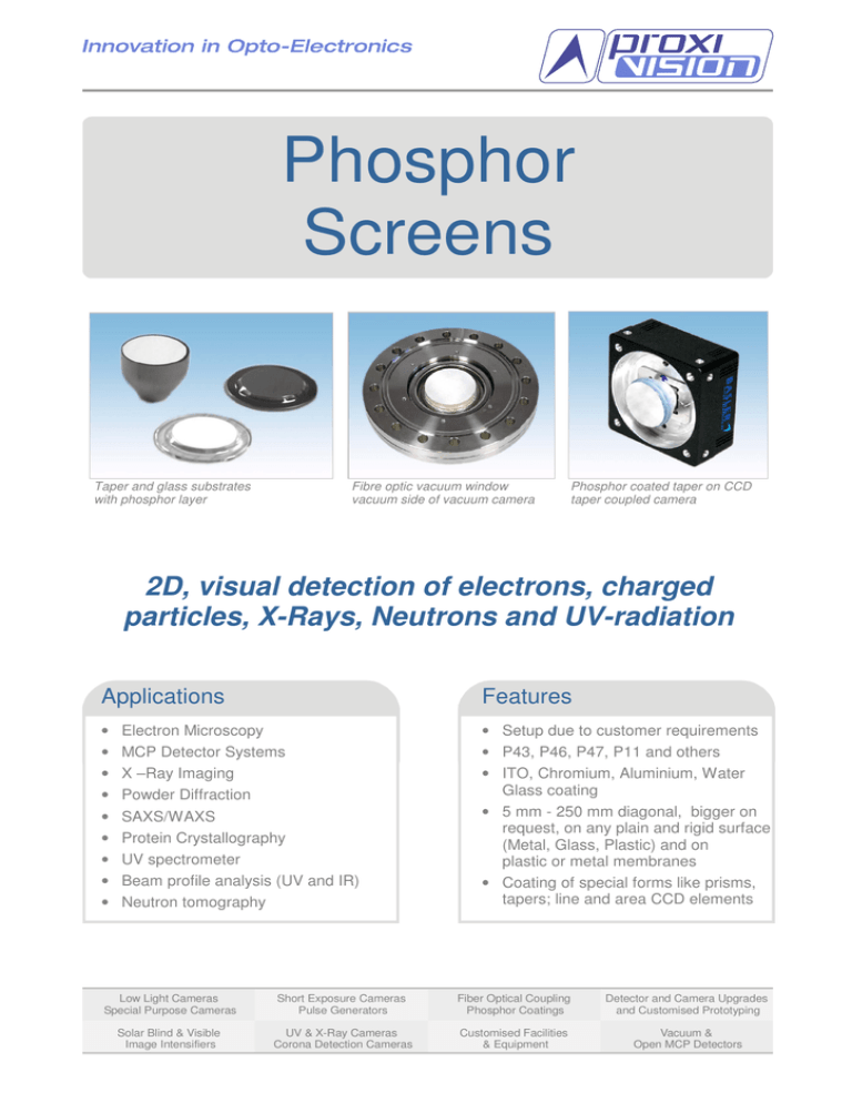 Phosphor Screens: Features, Applications, and Types