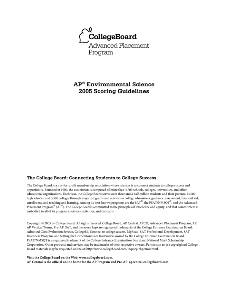 Scoring Guidelines AP Central Scoring Guidelines AP Central