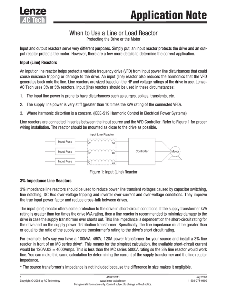 When To Use A Line Or Load Reactor