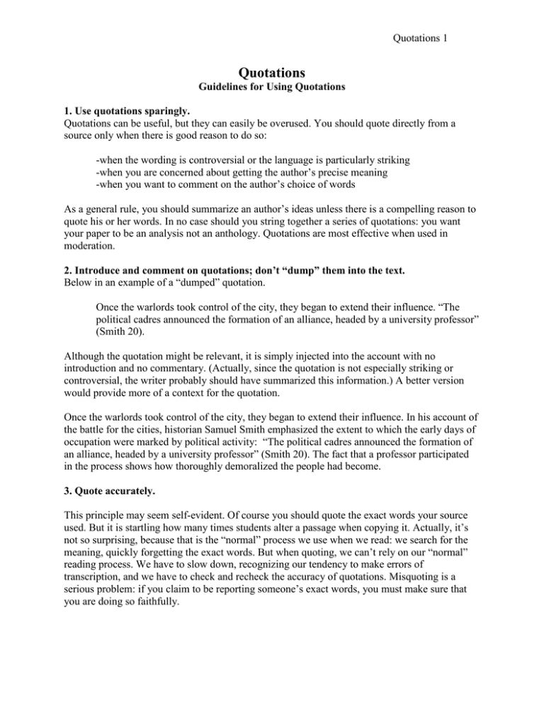 Quotations - Indiana University East