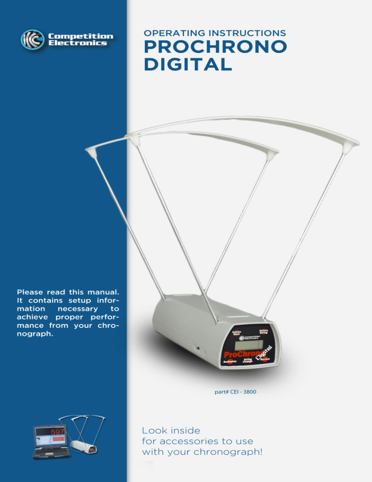 ProChrono Digital Chronograph User Manual