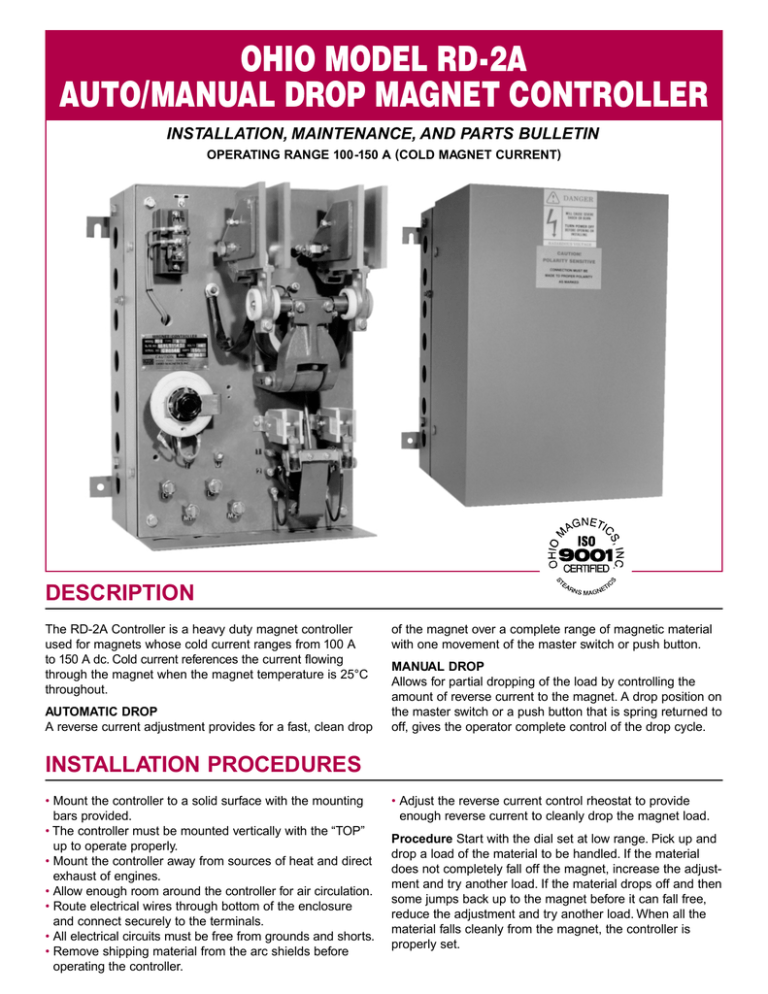 RD-2A Bulletin - Ohio Magnetics