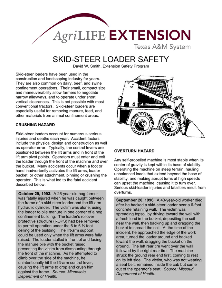 Skid-Steer Loader Safety: Hazards and Prevention