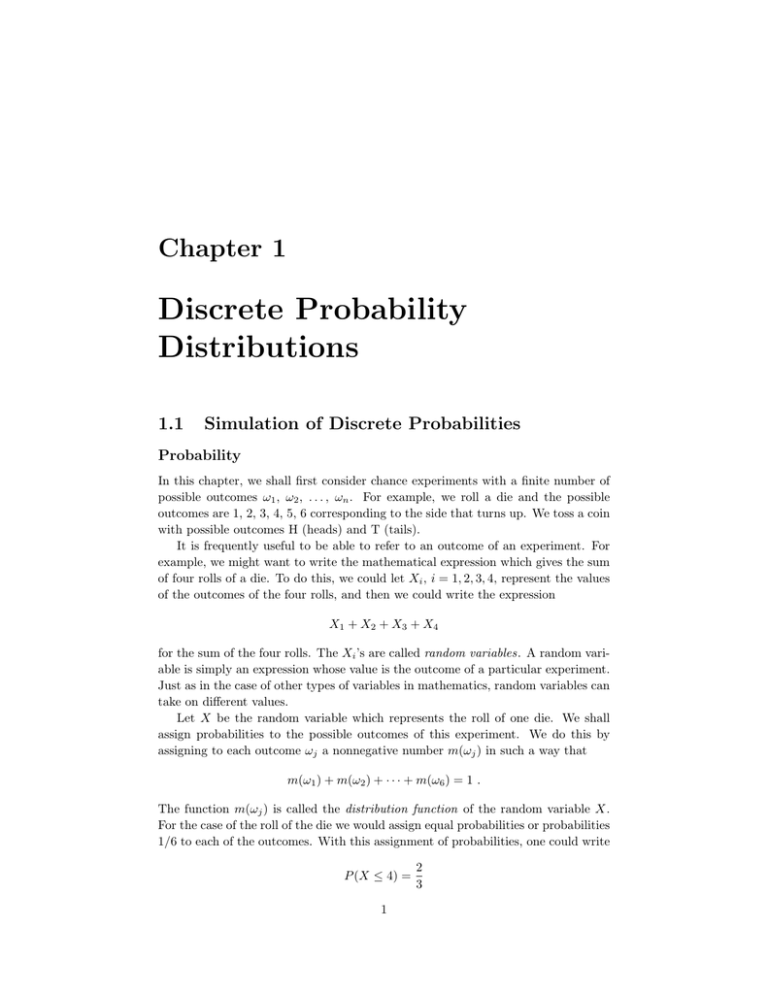 Discrete Probability Distributions: Simulation Techniques