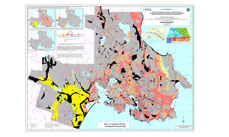 Earthquake Hazard Map: Greater Victoria, BC