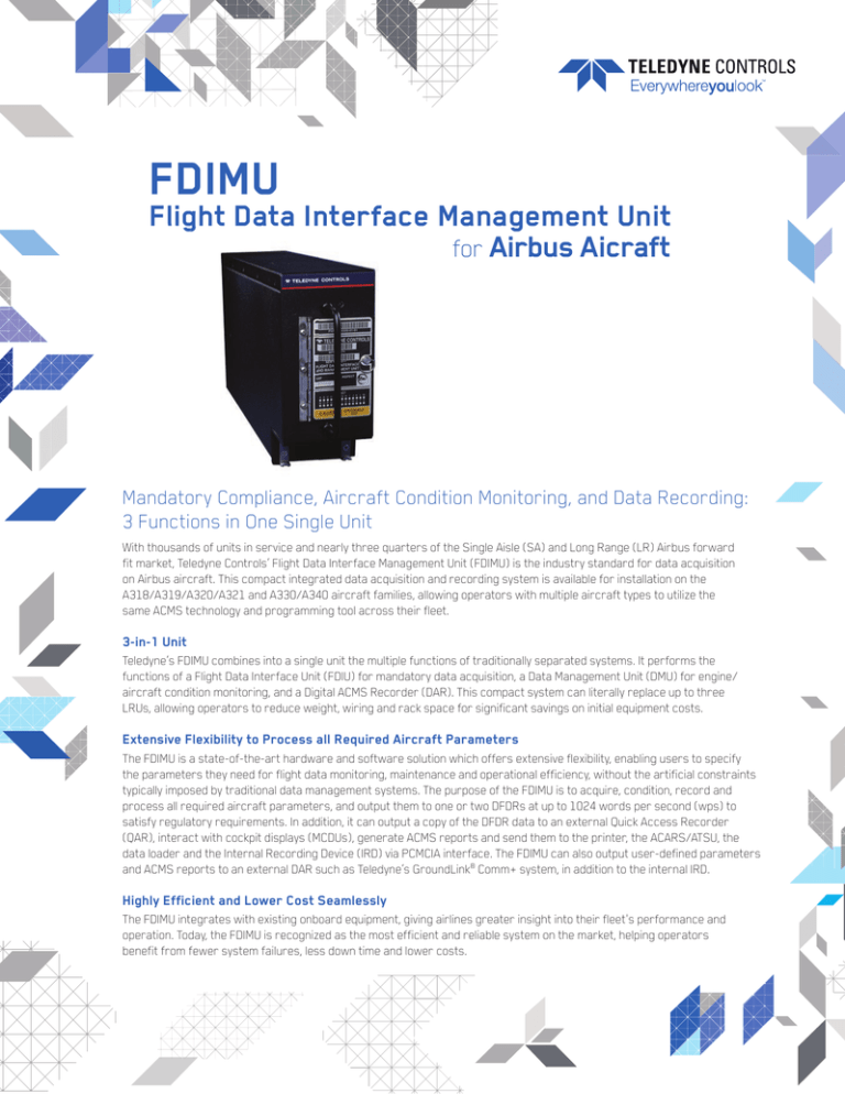 Teledyne FDIMU: Flight Data Interface Management Unit for Airbus