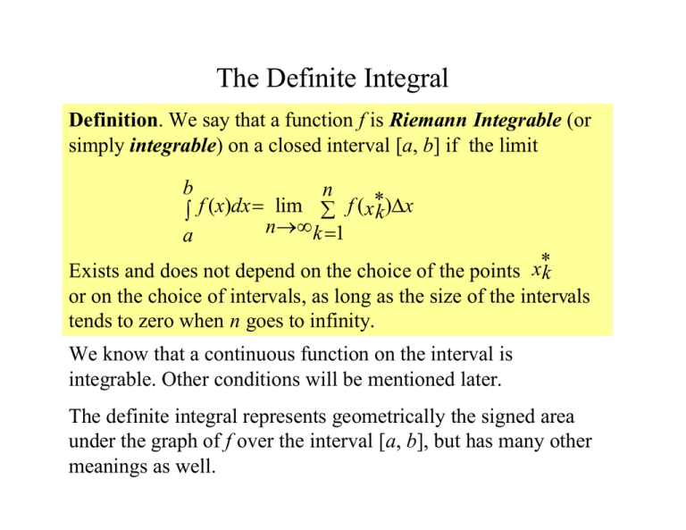 Definite Integral: Definition, Properties, and Examples