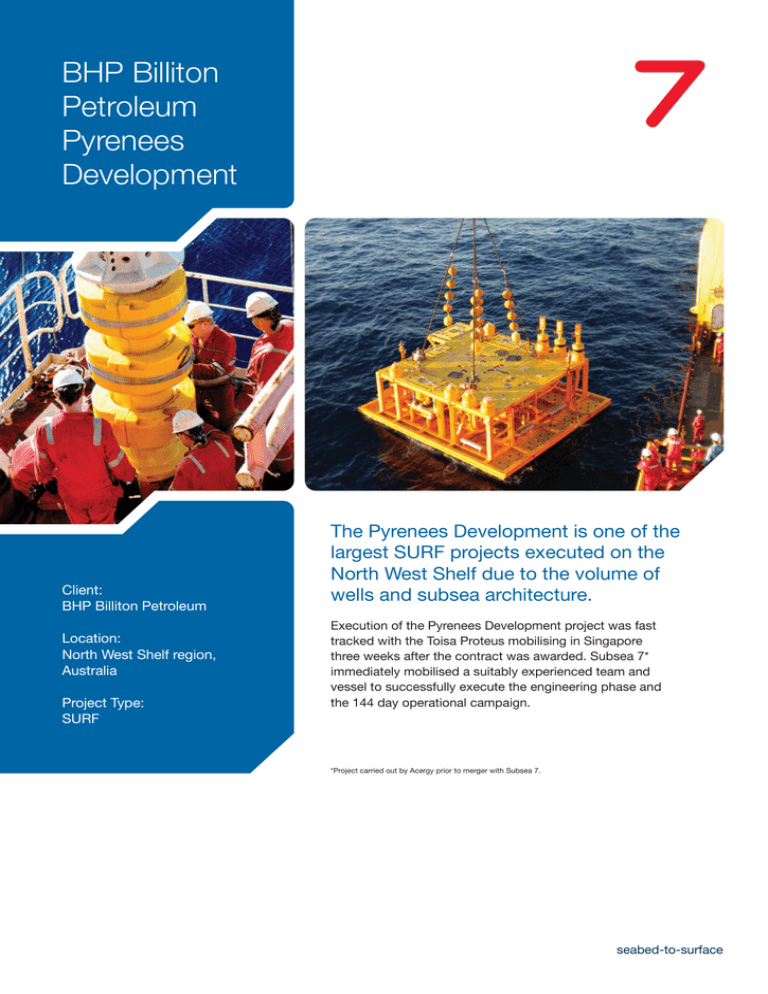 BHP Billiton Petroleum Pyrenees Development