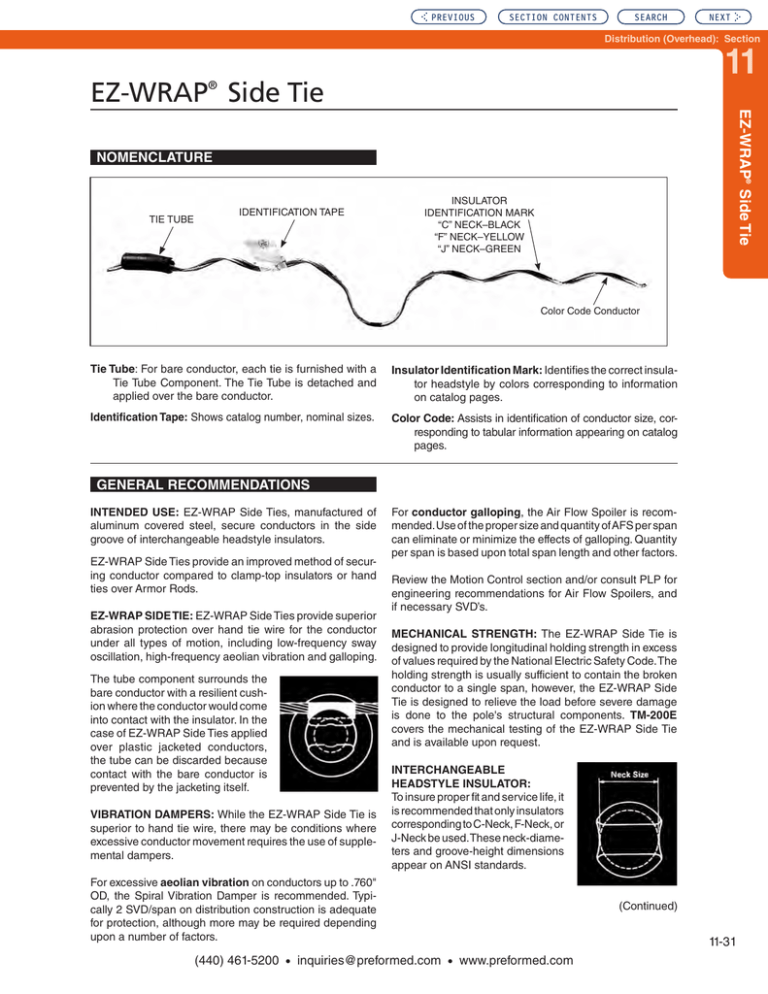 EZ-WRAP® Side Tie - Preformed Line Products