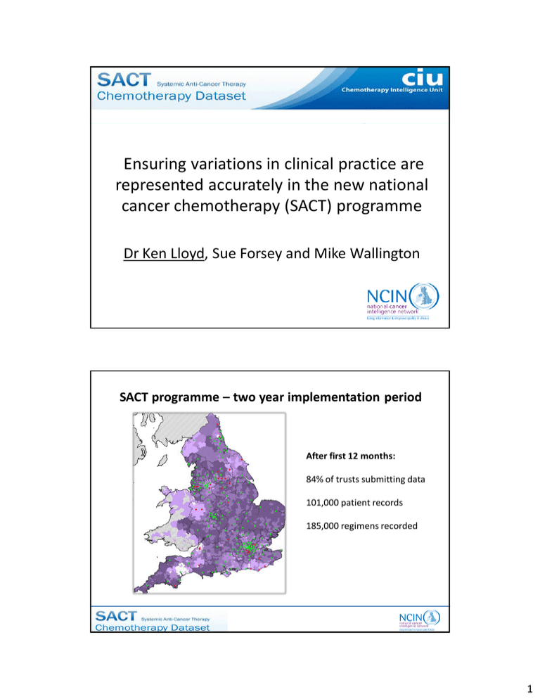 Ensuring variations in clinical practice are represented accurately in