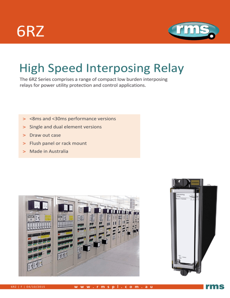 High Speed Interposing Relay