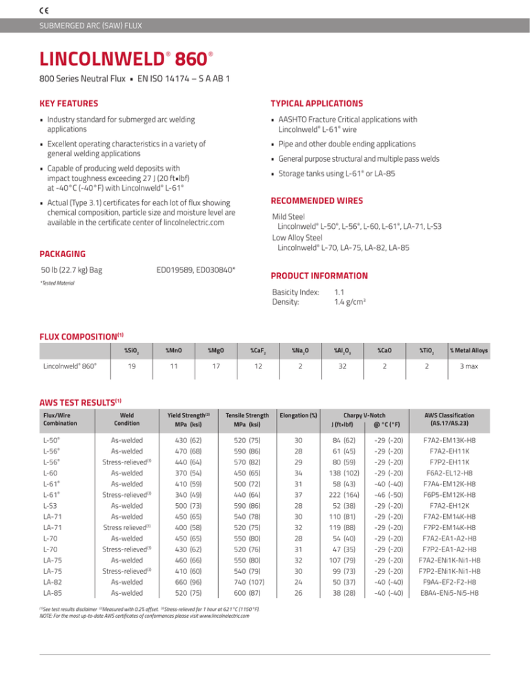 Lincolnweld 860 - Lincoln Electric