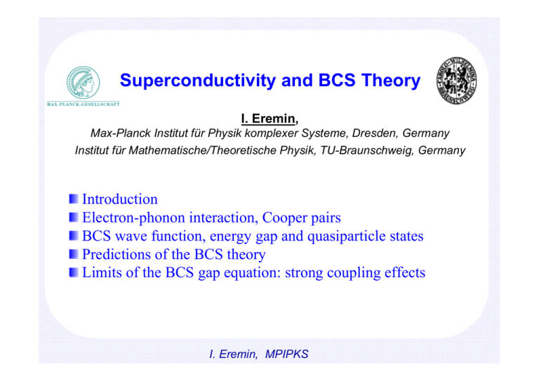 Superconductivity & BCS Theory: Presentation