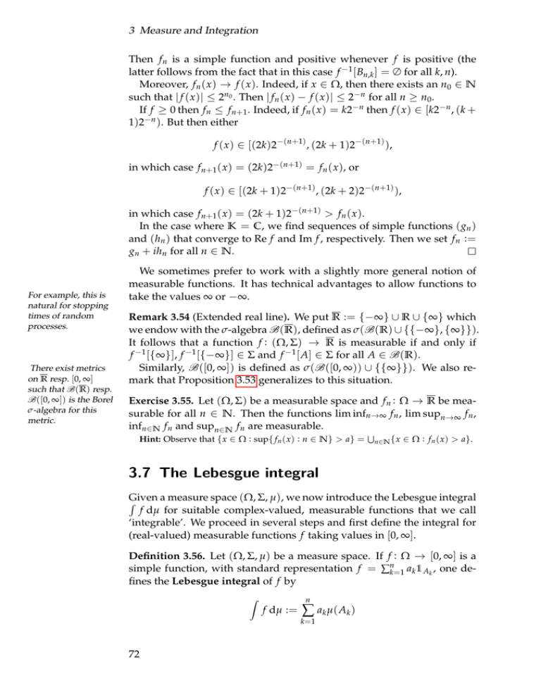 Measure Theory, Part 2