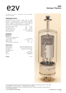 E2V Technologies FX1585 Hydrogen
