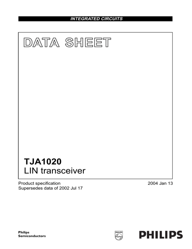 TJA1020 LIN transceiver