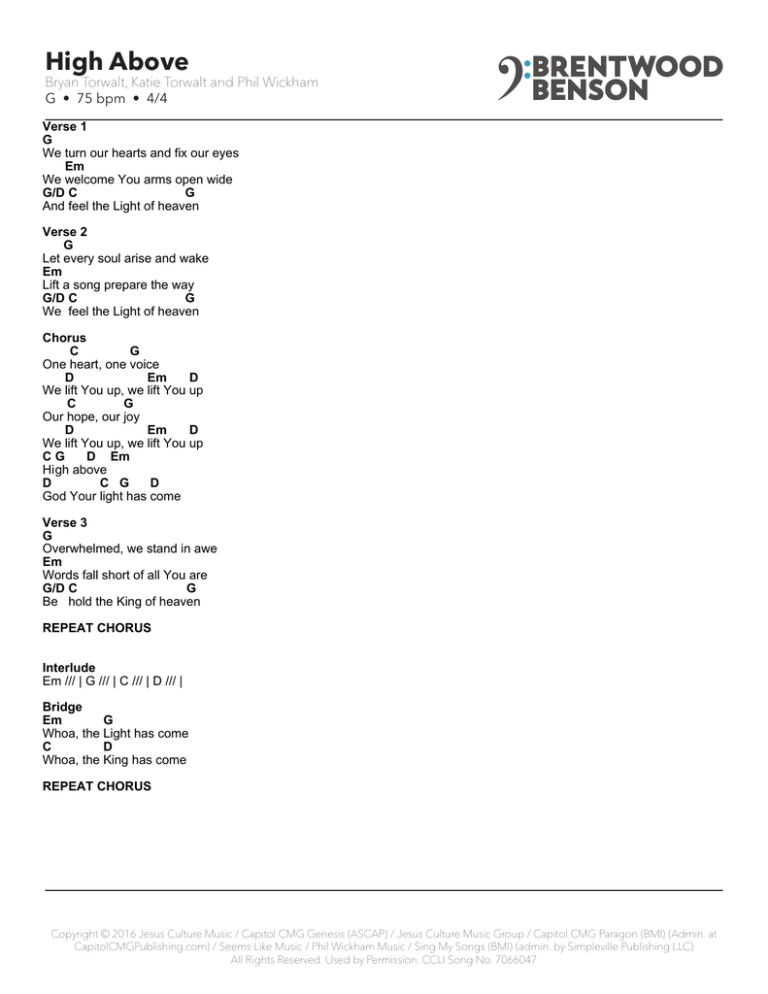 High Above - Jesus Culture