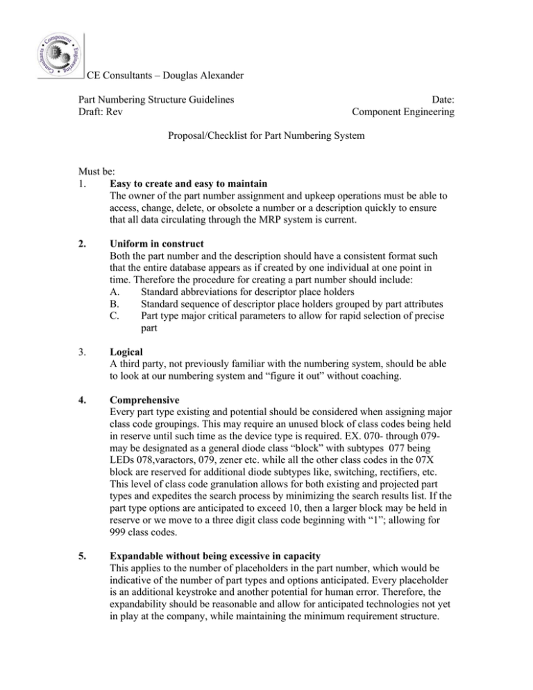Part-Number-Structure-Guideline