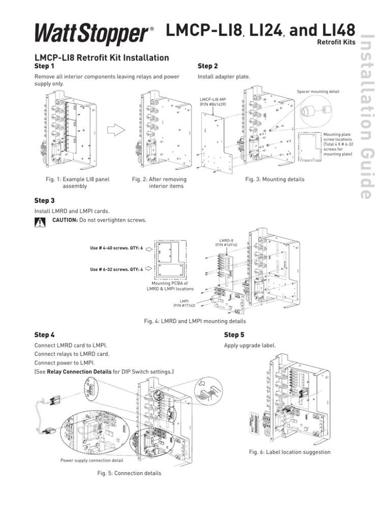 LMCP-LI8/24/48 Retrofit Kit Installation Guide