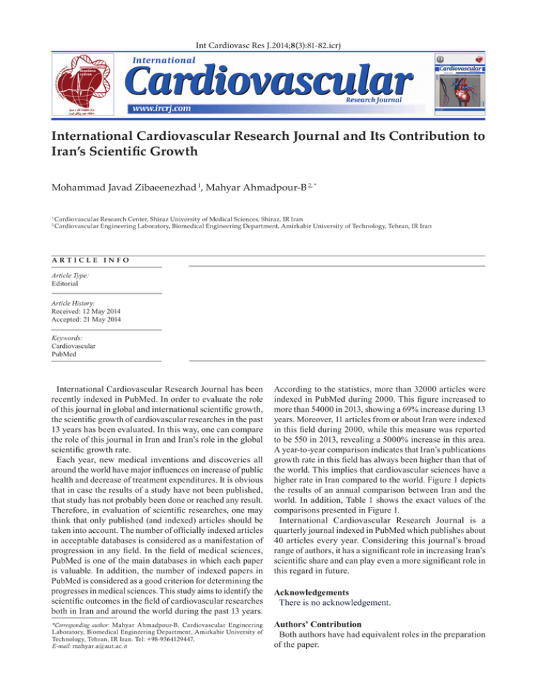 Full Text - International Cardivascular Research Journal
