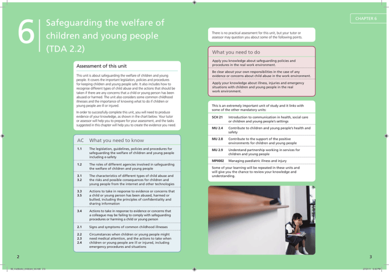 Safeguarding the welfare of children and young people