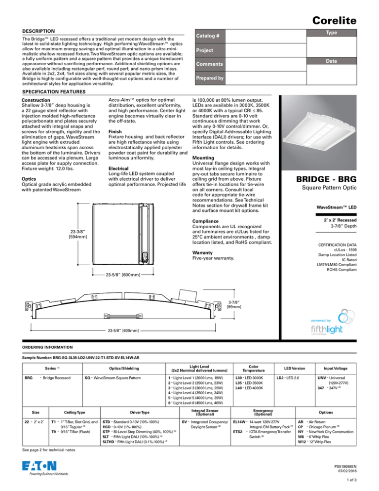 Corelite - Cooper Industries