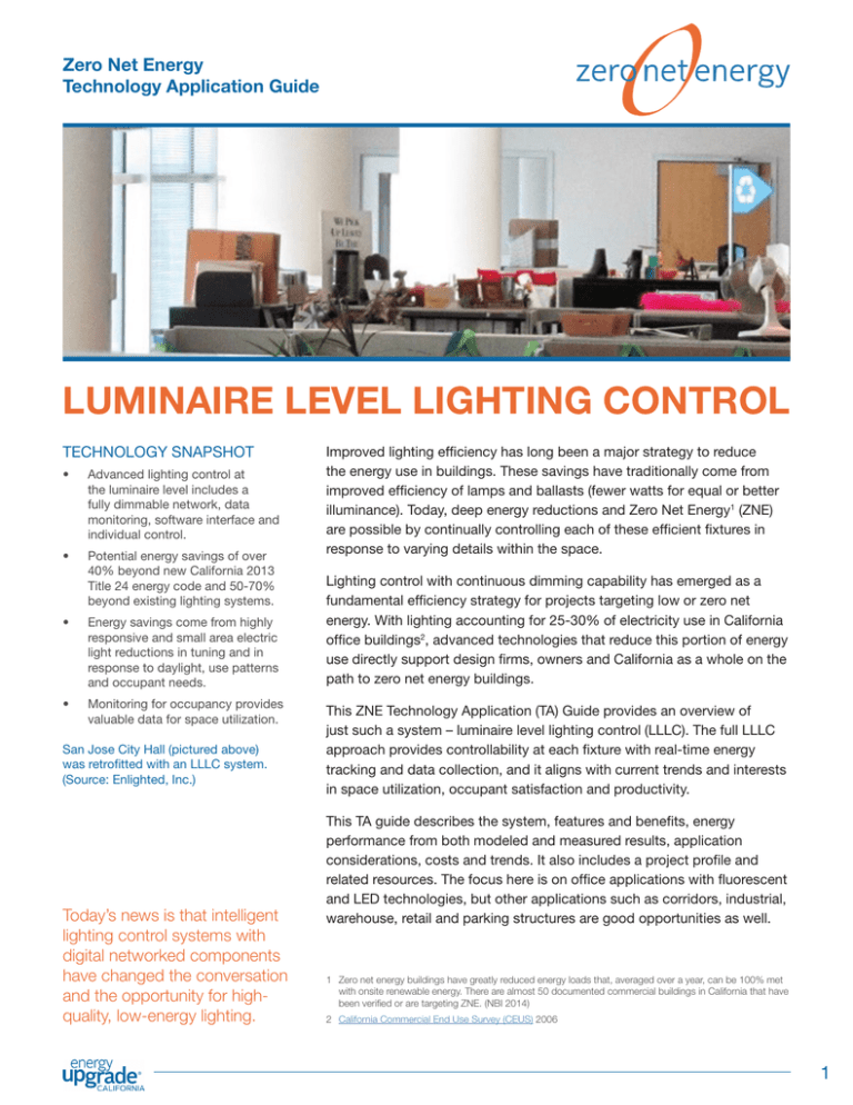 Luminaire Level Lighting Control