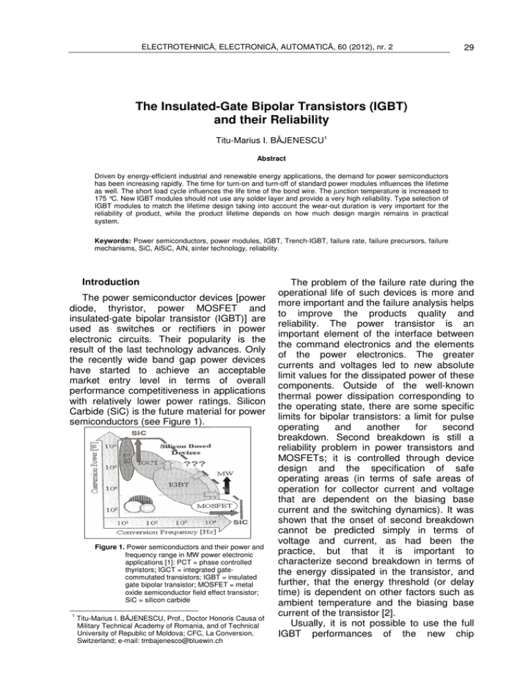IGBT Transistors: Reliability & Failure Mechanisms
