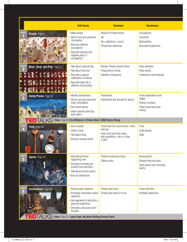 Scope and Sequence - National Geographic Learning