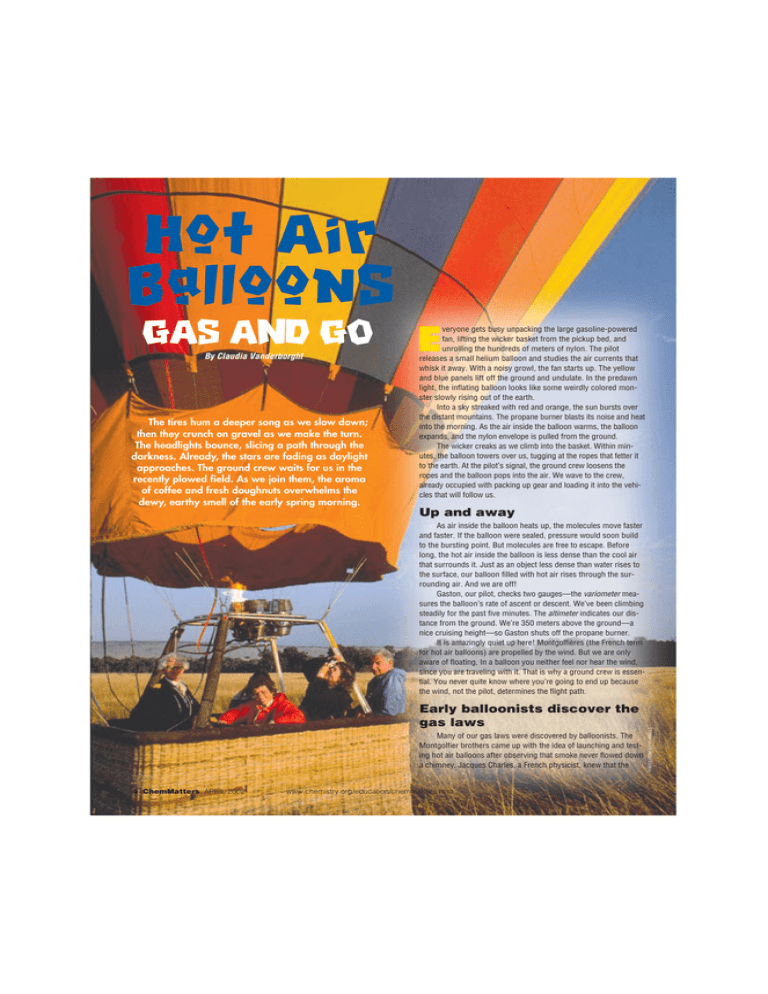 Hot Air Balloons: Science of Flight & Gas Laws