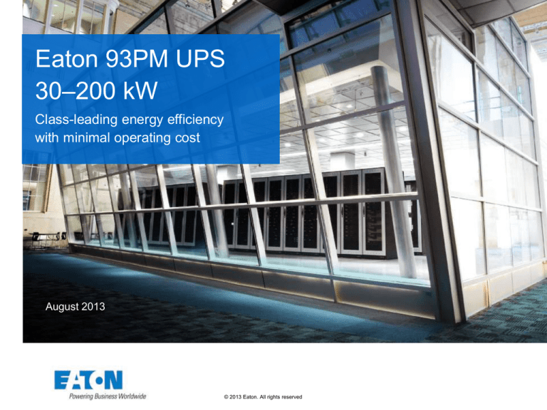 Eaton 93PM 30-200kW