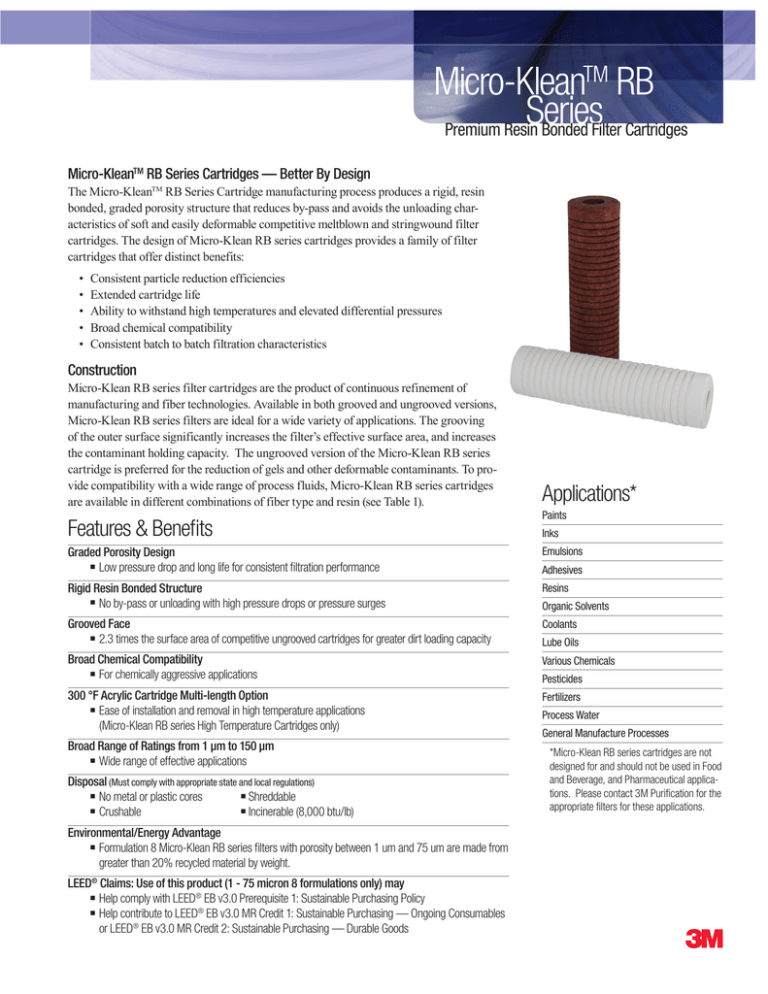Micro-KleanTM RB Series