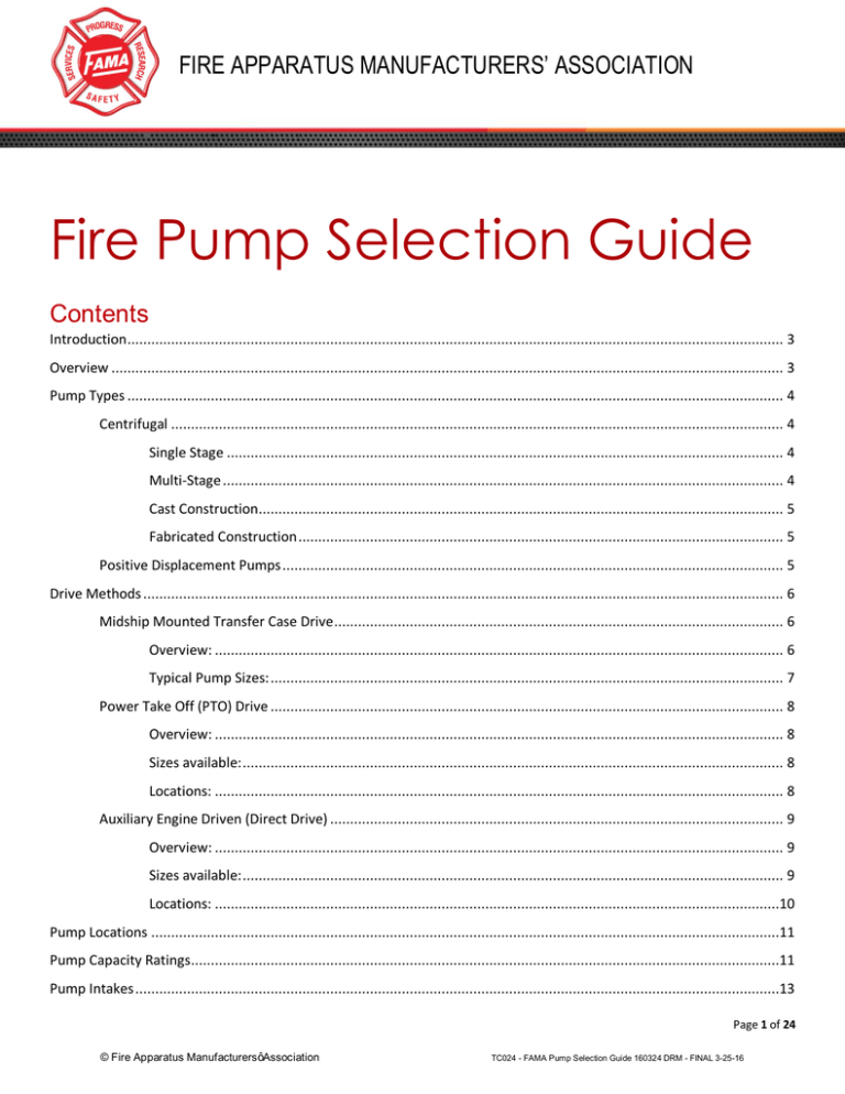 Fire Pump Selection Guide
