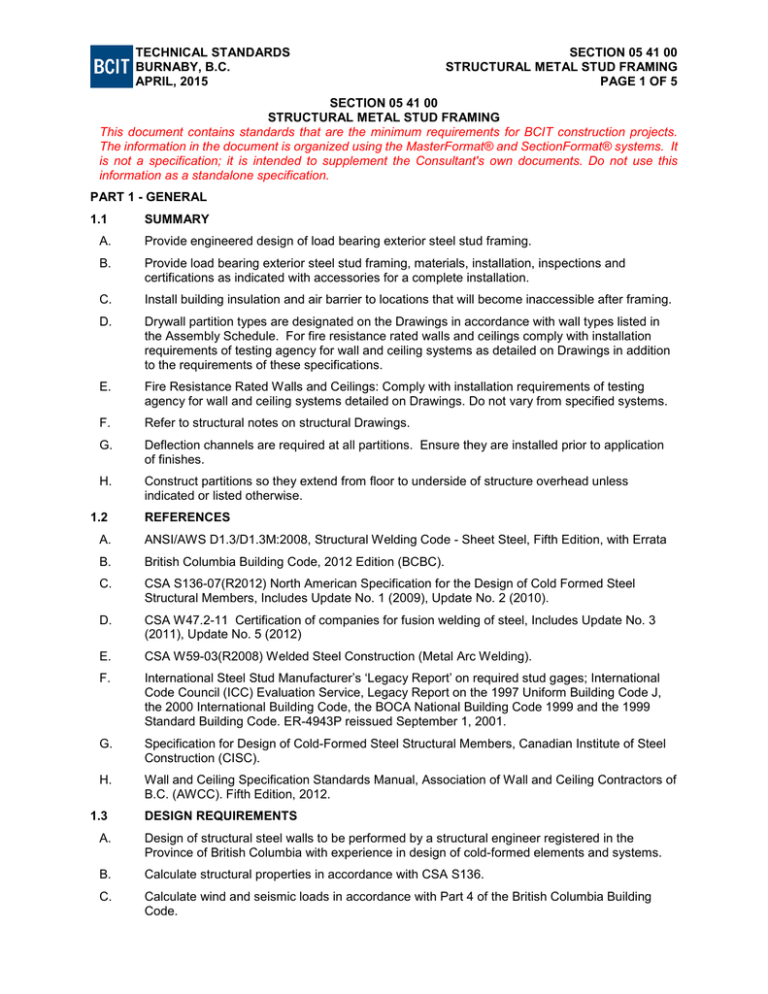 Division 05 - Metals