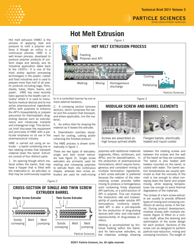Hot Melt Extrusion - Particle Sciences